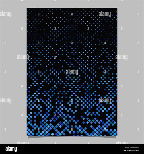 Blue Circle Pattern Brochure Background Vector Template Design Stock Vector Image And Art Alamy