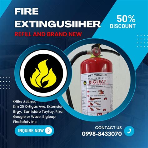 Fire Extinguisher 10lbs Dry Chemical Abc Red For Sale Brand New Ncr Bfp