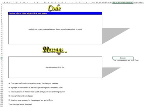 Make A Message Encoder For You In Excel By Bellfazair Fiverr