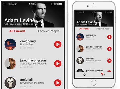 Ui Element Challenge Day 036 Beme App By James Lucia On Dribbble
