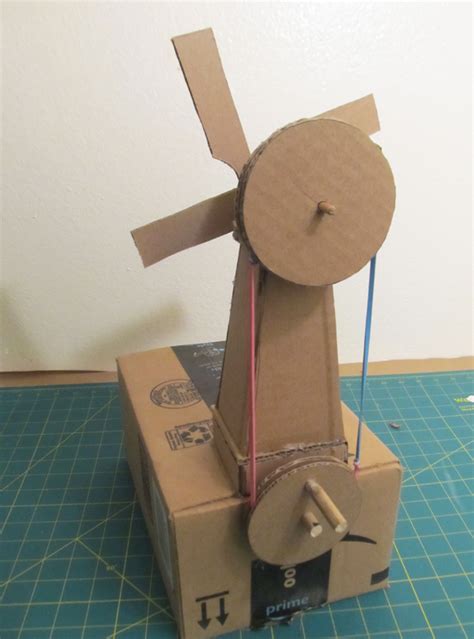 How To Make A Small Toy Windmill Out Of Cardboard