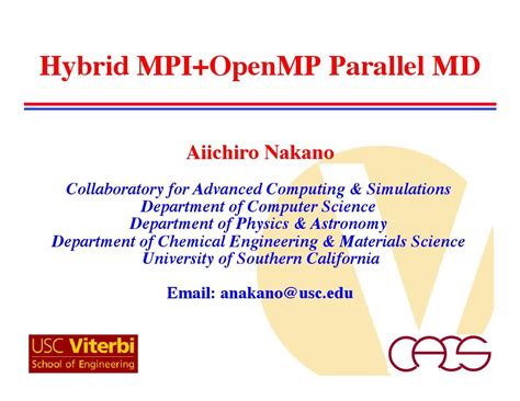 hybrid mpi openmp parallel md word文档在线阅读与下载 无忧文档