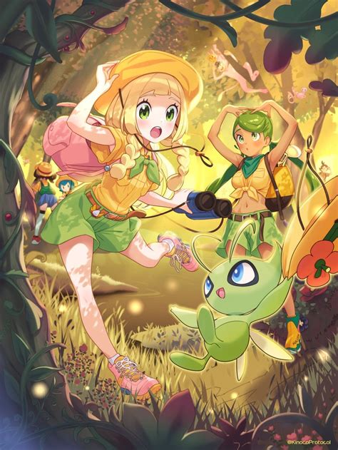 Pikachu Lillie Ash Ketchum Lana Lyra And 5 More Pokemon And 6