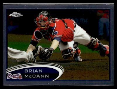 2012 Topps Chrome 9 Brian Mccann Atlanta Braves Ebay