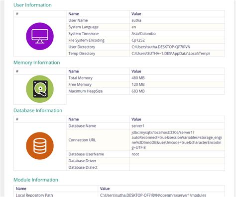 System Information Page Interface Modification Development Openmrs Talk