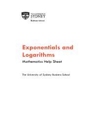 Exponentials and Logarithms: Understanding Functions and Rules | Course Hero