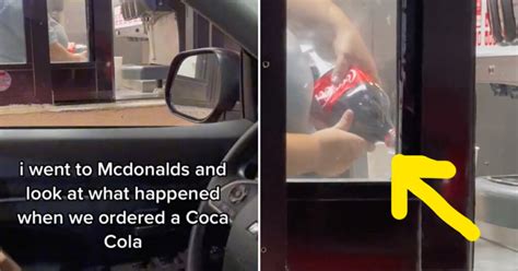 McDonalds Employee Pours Customers Coke From 2 Liter Bottle In Viral TikTok