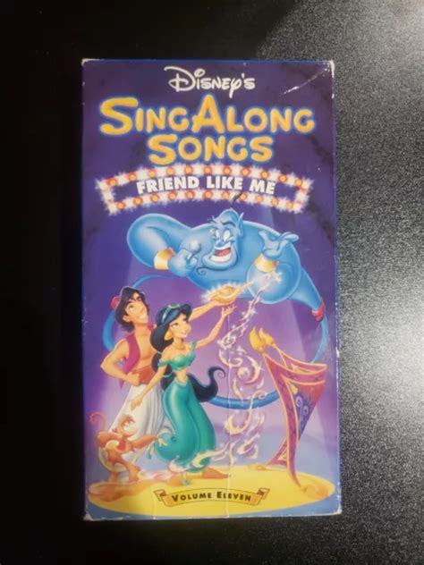 DISNEYS SING ALONG Songs Aladdin Friends Like Me VHS 1993 5 09