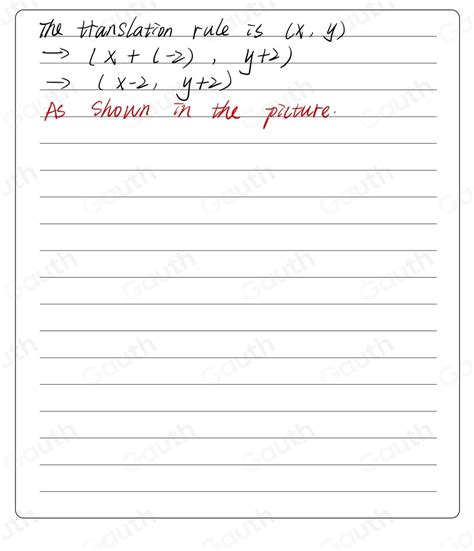 solved figure ii is a translation image of figure i write a rule to
