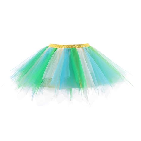 Skpabo Colour Blocking Tutu Skirts For Women Fashion Teen Girls Skirt