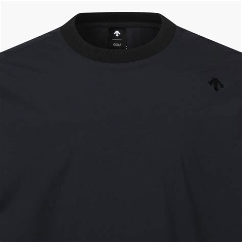 데상트골프 남성 우븐 라운드넥 반팔 티셔츠 Dp22mfns47descente Golf