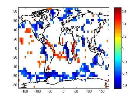 Seasonal Correlation Maps Between Mean Values Of High Clouds Cover And