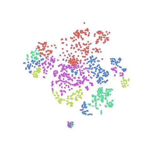 graphs of t sne visualization each point represents a token embedding
