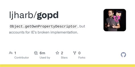 GitHub Ljharb Gopd Object GetOwnPropertyDescriptor But Accounts
