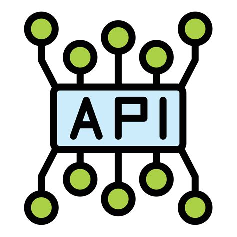 Api Code Icon Vector Flat Vector Art At Vecteezy