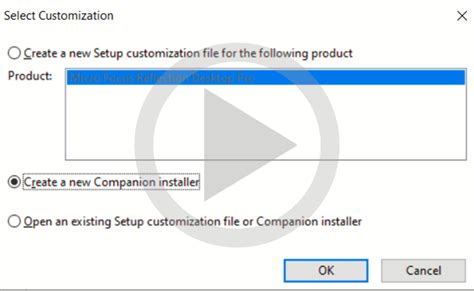 Package Configuration Files Reflection Desktop Help
