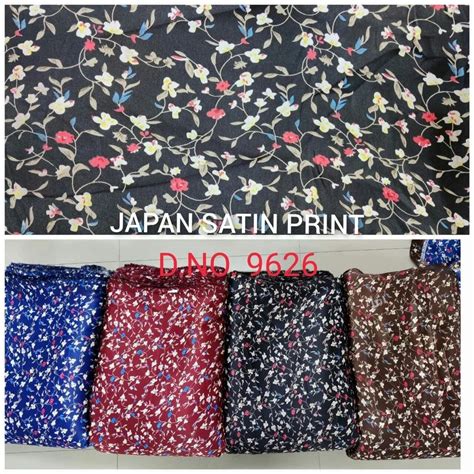Polyster Printed Japan Satin Print Fabrics Gsm 50 100 850 Kg At