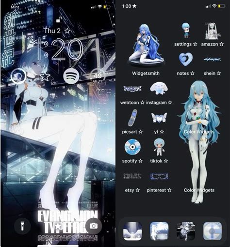Blue Cybercore Rei Themed Ios 16 Inspired By Citrus