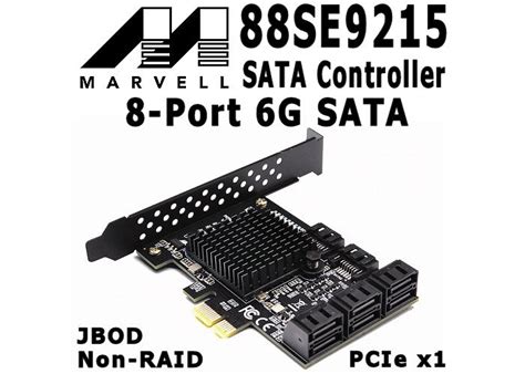 Marvell 88SE9215 8-Port 6G SATA PCI-e Controller | HDD/SSD