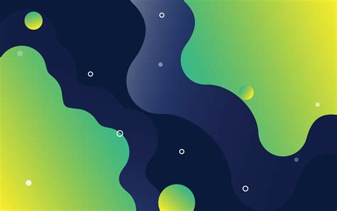 Floating Liquid Blobs Abstract Colorful Banner With Fluid Shapes