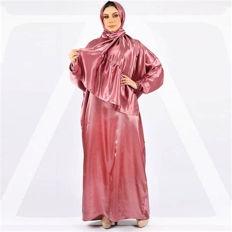 إسدال حرير ستان سادة Ezstn208