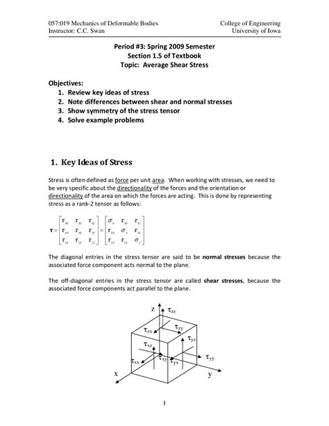 Introduction To Average Shear Stress 057 019 Docsity