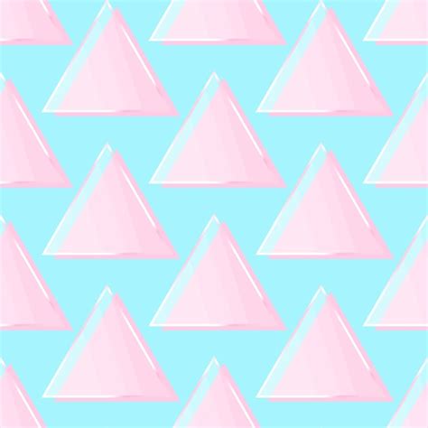 Premium Vector Glass Triangles Pattern