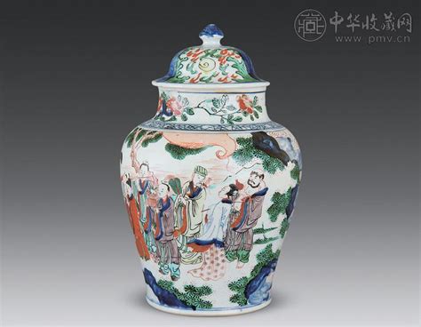 清康熙 青花五彩八仙人物将军罐 收藏资讯 艺术家 书画家 书画名人 书法家 中华收藏网