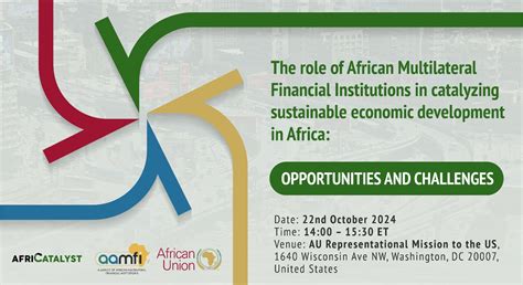 The Role Of African Multilateral Financial Institutions In Catalyzing Sustainable Economic