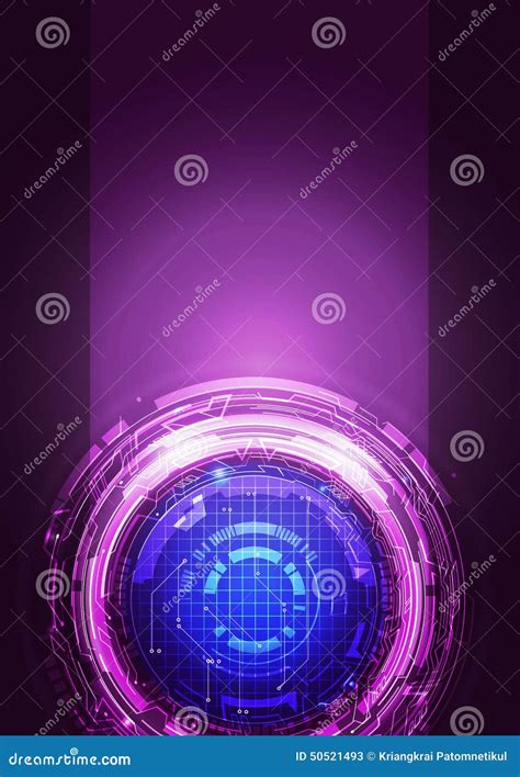 Abstract Technology Background Stock Vector Illustration Of Circle
