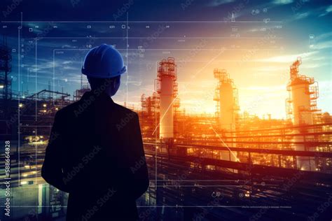 Inside A Refinery Workers In The Oil Field The Petrochemical Industry And The Production Of