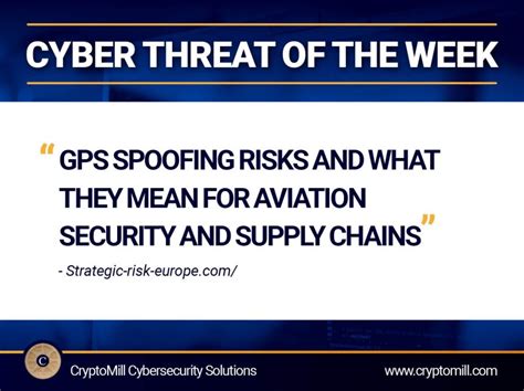 How Gps Spoofing Affects Aviation Safety Cryptomill Cybersecurity Solutions Posted On The
