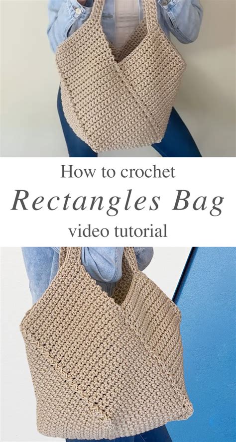 Crochet Rectangles Bag A Stylish Accessory Crochetbeja