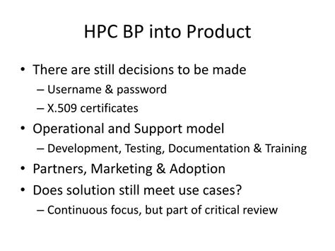 PPT The HPC Basic Profile PowerPoint Presentation Free Download ID 2525371