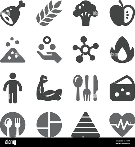 Nutrition Icon Set Stock Vector Image And Art Alamy