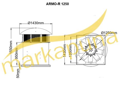 Bahçıvan Duman Tahliye Fanı Armo R 12506 20