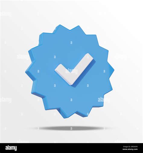 Profile Verification Check Mark Social Media Icon Blue Verified Badge