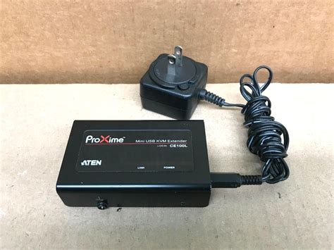 Used Aten Ce100r Kvm Consoleextender Cat5 Usb Mini Console Extender
