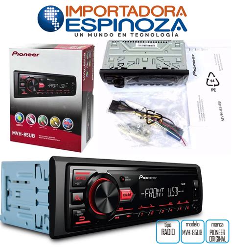 Radio Pioneer MVH-85UB Usb Auxiliar Sin Cd