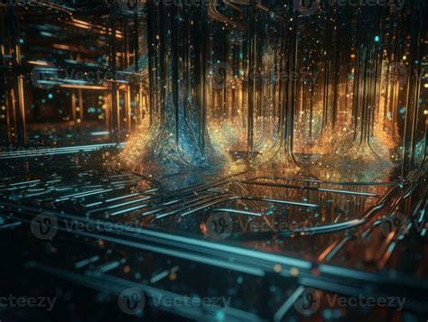 Big Data Visuliastion Cyberspace Created With Technology 24533170 Stock