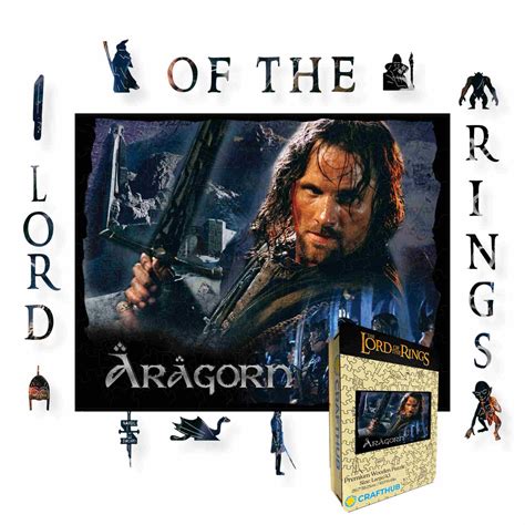 Aragorn De Verdediger Van Midden Aarde Houten Puzzel Craft Hub Nl