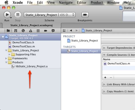 Ios Create Static Library In Xcode Stack Overflow