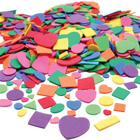 Foam Shapes Circles Square Hearts And More