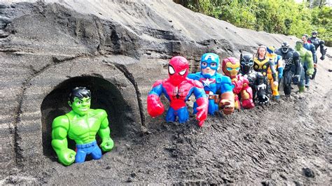 Avengers Superhero Spider Man Vs Hulk Cartoon Captain America Vs