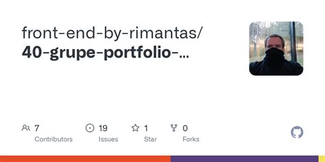 GitHub Front End By Rimantas 40 Grupe Portfolio Docland