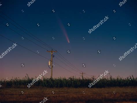 Comet C A Tsuchinshan Atlas Visible Naked Editorial Stock Photo