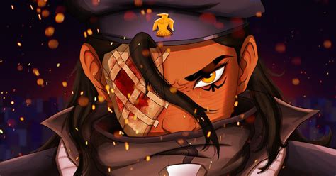 Ana Fanart When She Lost Her Eye To Widowmaker Roverwatch
