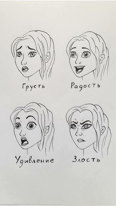 Как передавать разные эмоции часть 4 Короткие уроки рисования от