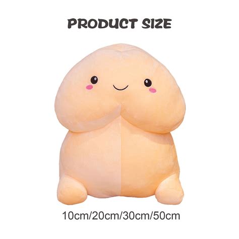 Creative Soft Stuffed Plush Penis Toy Doll Funny Throw Pillow Home Sofa