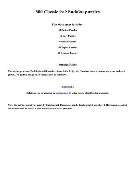 Sudoku300 En Download Free Pdf Computational Problems Np Complete Problems